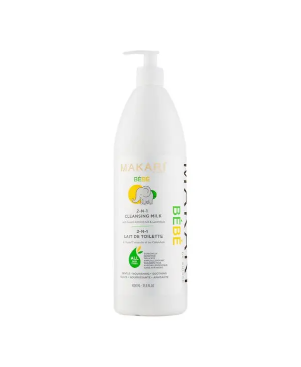 MAKARI Baby Cleansing Milk 1000ml - Multi Color Bottle