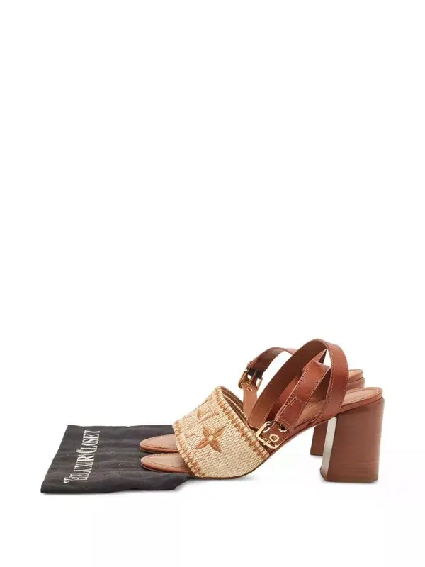 LOUIS VUITTON Siena Ankle Strap Sandals