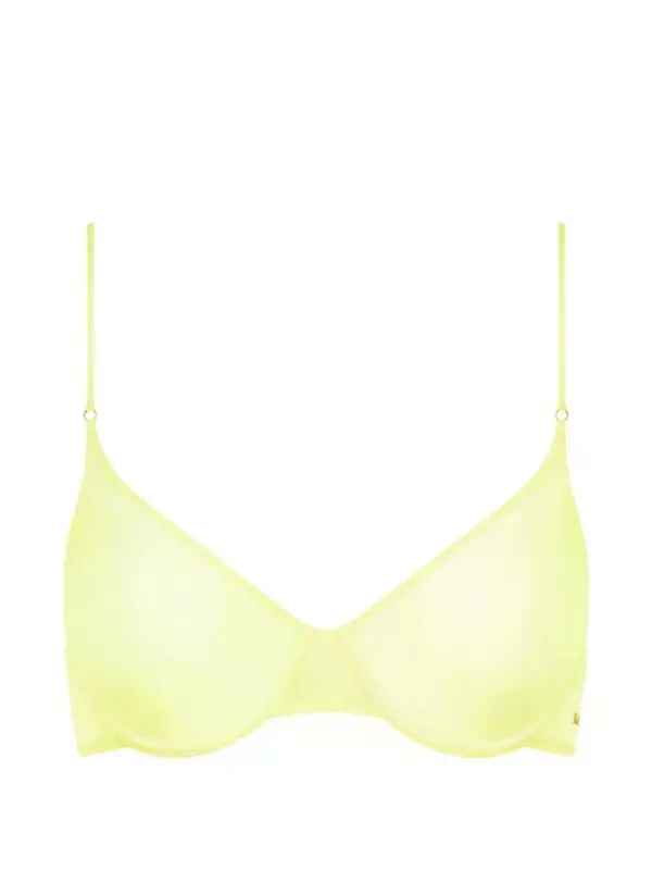 MAISON CLOSE Double Sens Corbeille Sheer Bra - Yellow