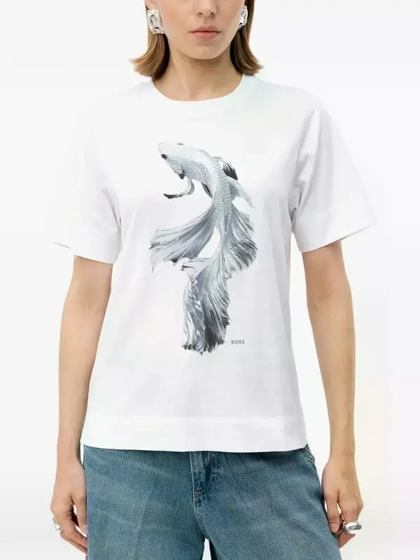 BOSS Fish Print T-shirt