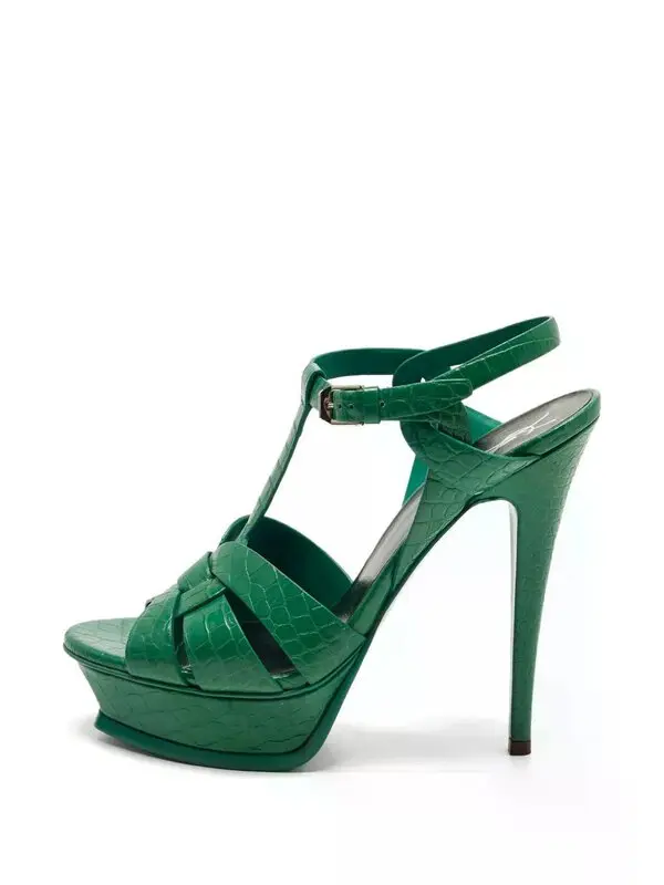 Saint Laurent Tribute Sandals - Green