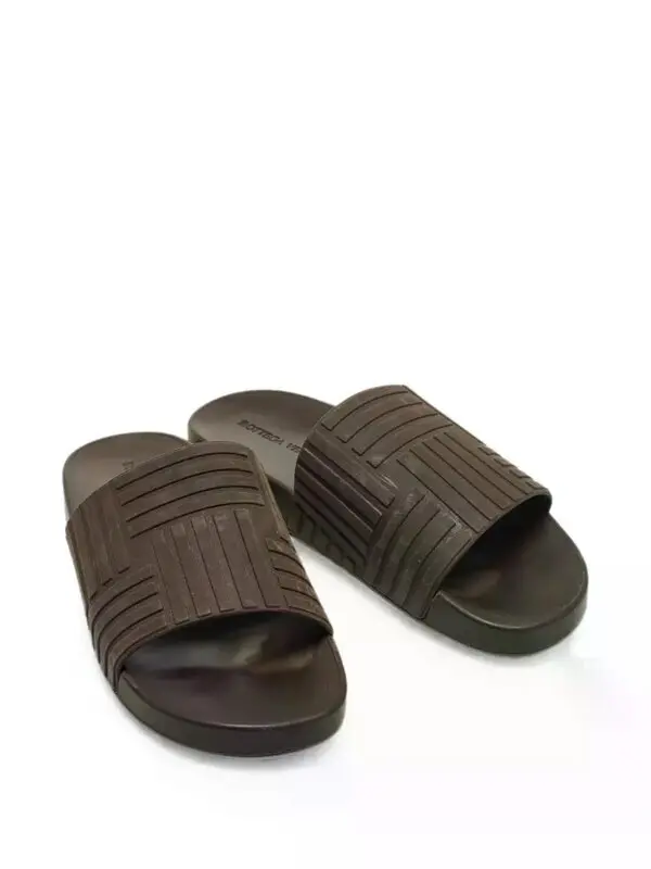 Bottega Veneta Intrecciato-effect Slides