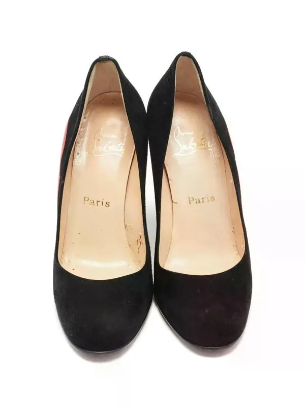CHRISTIAN LOUBOUTIN Suede Wedge Pumps