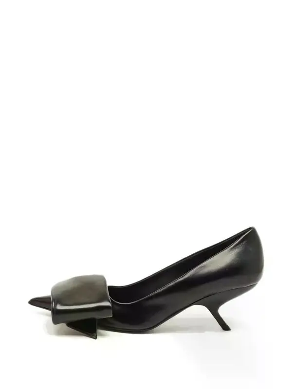 FERRAGAMO Erica Bow Pumps - Black