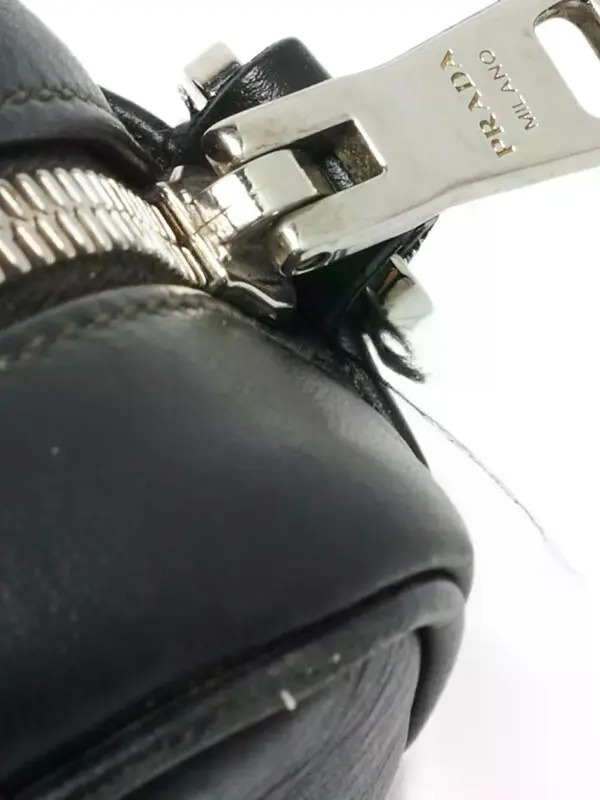 Prada Leather Crossbody Bag With Triangle Logo