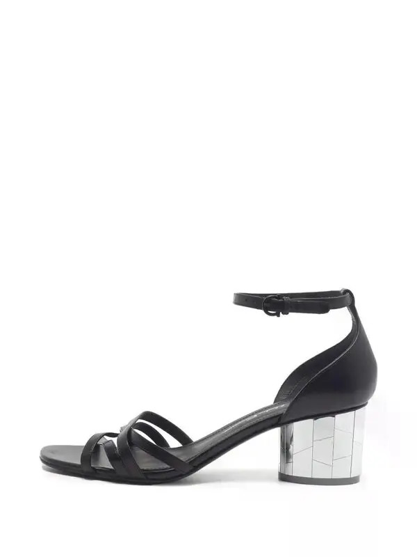 FERRAGAMO Leather Ankle Strap Sandals