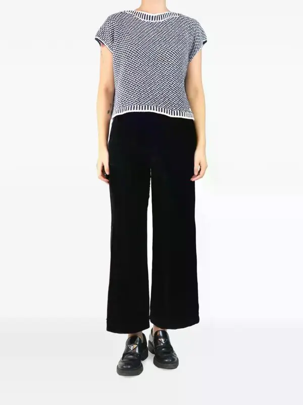 DIEGA Velvet Wide-leg Trousers
