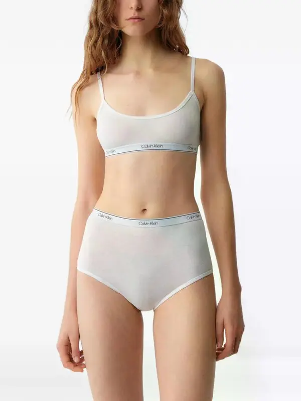 Calvin Klein Logo-waistband High-waisted Briefs