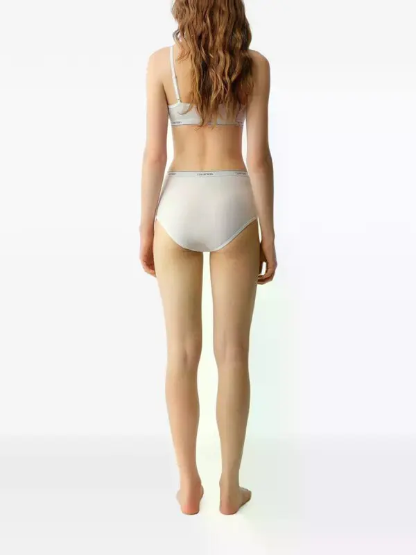 Calvin Klein Logo-waistband High-waisted Briefs