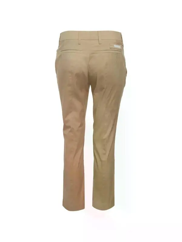 Prada Textured Straight-fit Trousers - Neutrals