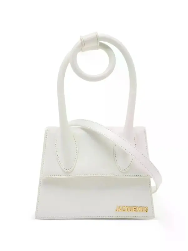 Jacquemus Le Chiquito Noeud Leather Tote Bag - White