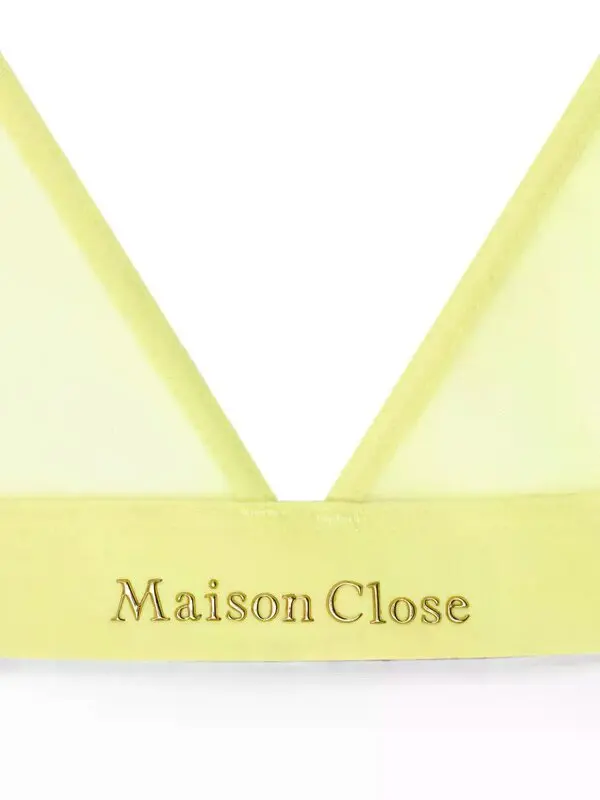 MAISON CLOSE Double Sens Sheer Triangle Bra