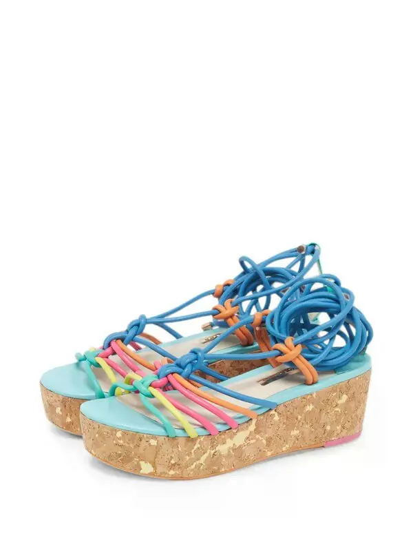SOPHIA WEBSTER Cork Wedge Sandals