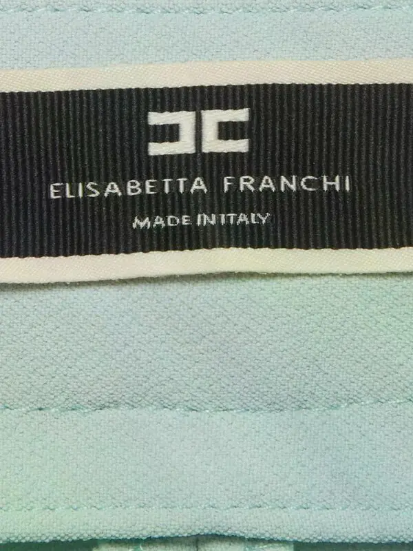 Elisabetta Franchi Straight-leg Crepe Trousers