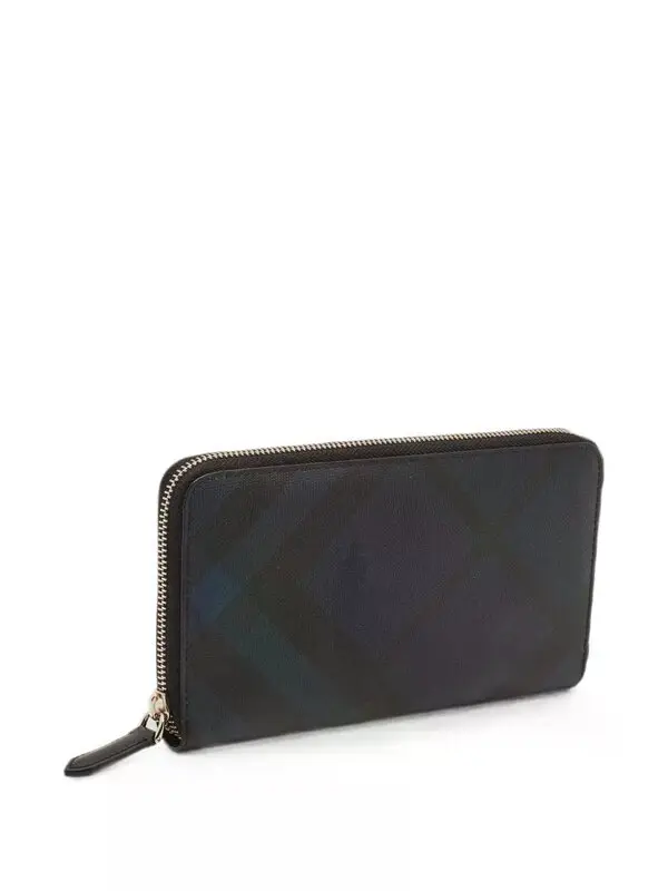 Burberry Check Zip-around Wallet