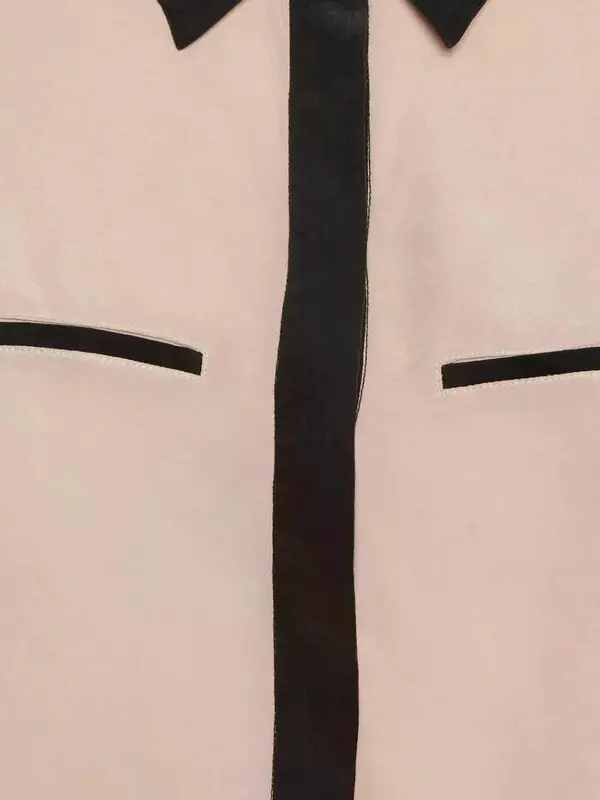 Diane Von Furstenberg Silk Shirt With Contrasting Trims - Pink