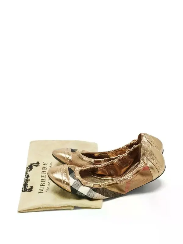 Burberry Southwark House Check Ballet Flats