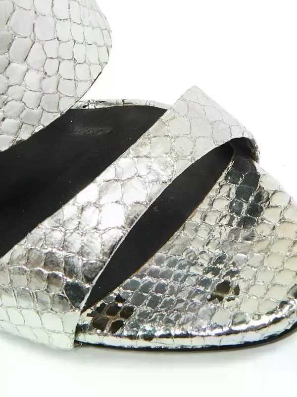 GIUSEPPE ZANOTTI Andrea Python-embossed Sandals