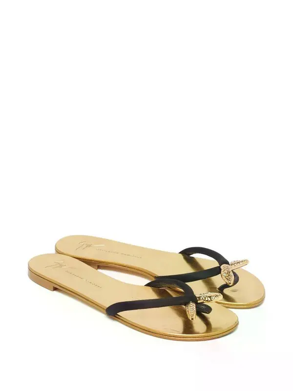 GIUSEPPE ZANOTTI Embellished Thong Sandals