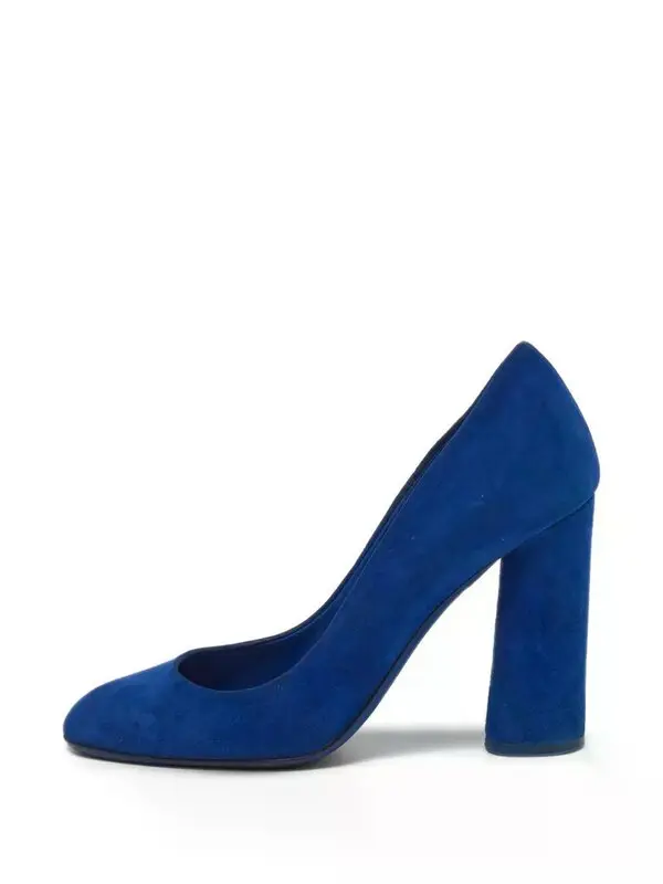 Dior Suede Block-heel Pumps