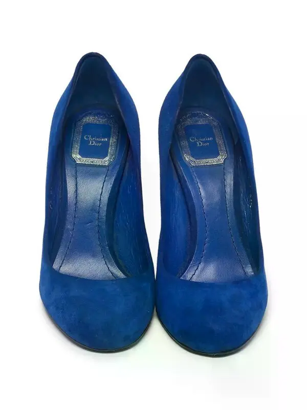 Dior Suede Block-heel Pumps