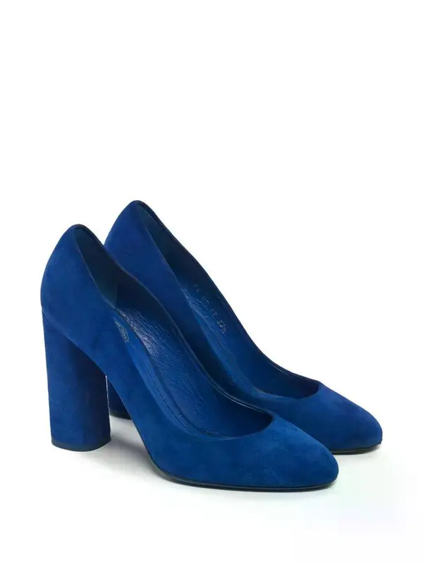 Dior Suede Block-heel Pumps