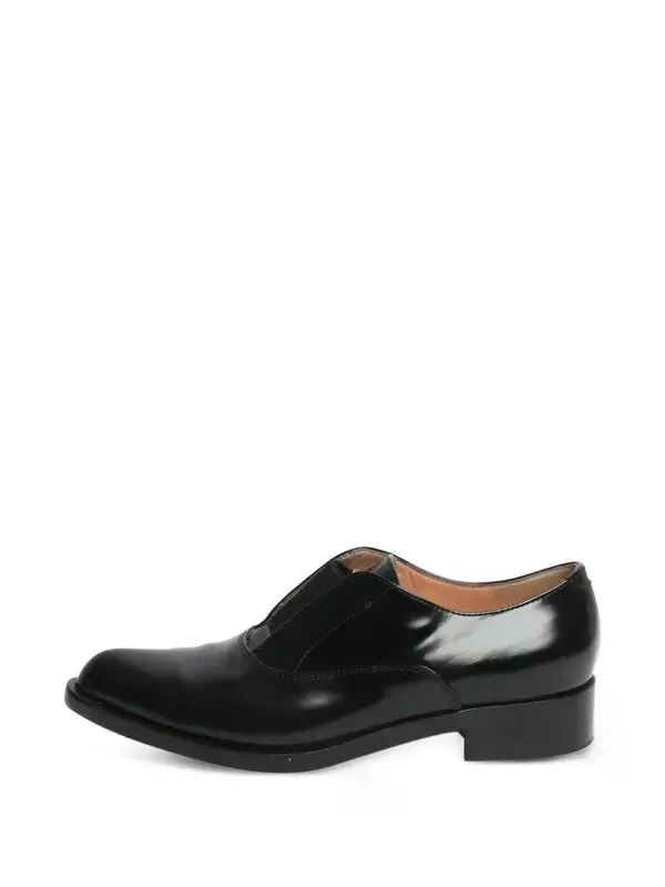 GIANVITO ROSSI Leather Slip-on Oxford Shoes