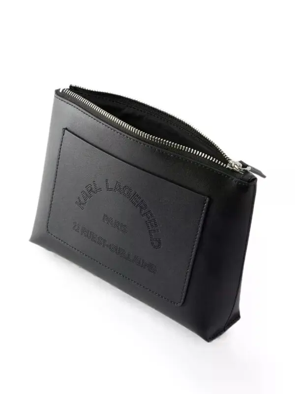 Karl Lagerfeld Logo Perforated Vanity Case