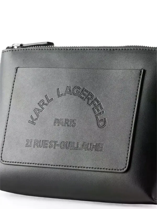 Karl Lagerfeld Logo Perforated Vanity Case