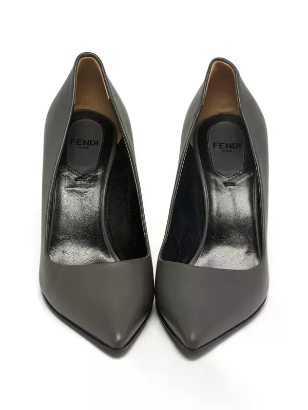 Fendi Calf Leather Pointed Toe Stiletto Pumps