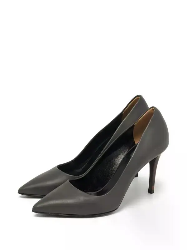 Fendi Calf Leather Pointed Toe Stiletto Pumps