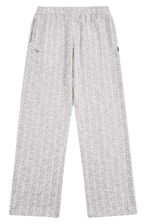 PAPER PLANES Plaid Knit Straight Leg Pants