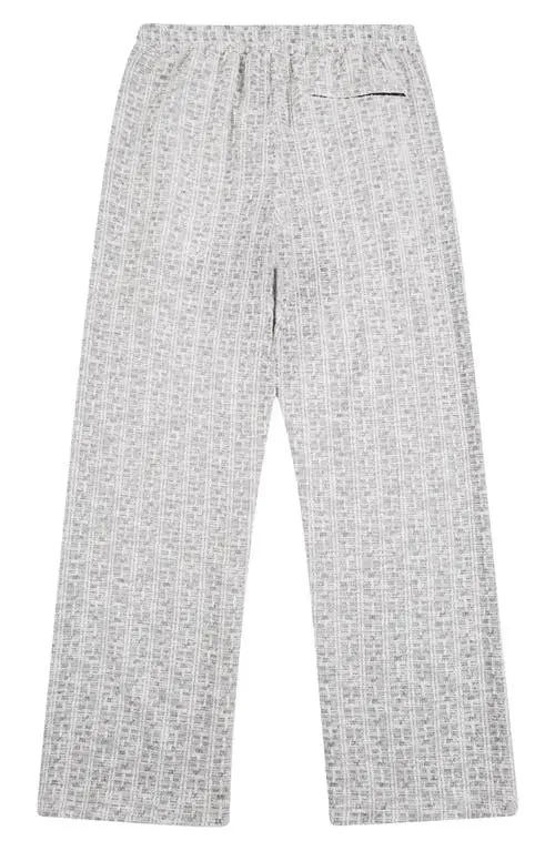 PAPER PLANES Plaid Knit Straight Leg Pants