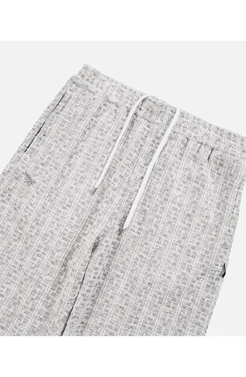 PAPER PLANES Plaid Knit Straight Leg Pants