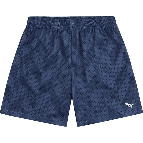 PAPER PLANES Chevron Mesh Drawstring Shorts