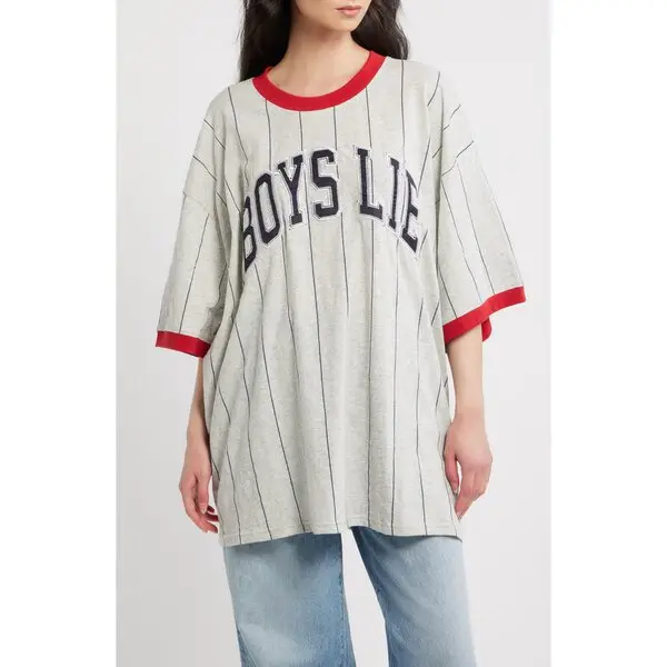 BOYS LIE Boyfriend Slub T-shirt - Grey