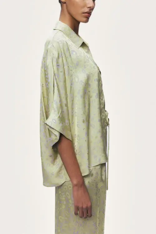 NOCTURNE Leopard Print Shirt
