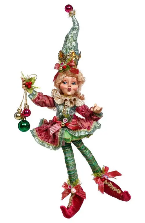 MARK ROBERTS North Pole Joyful Elf - Raspberry