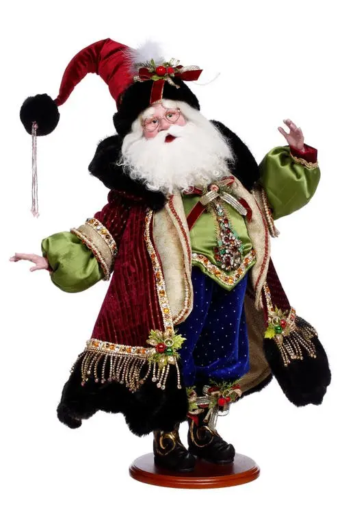 MARK ROBERTS Jewels & Gems Santa - Red