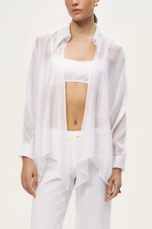 NOCTURNE Tie-detail Shirt