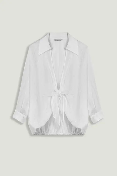 NOCTURNE Tie-detail Shirt