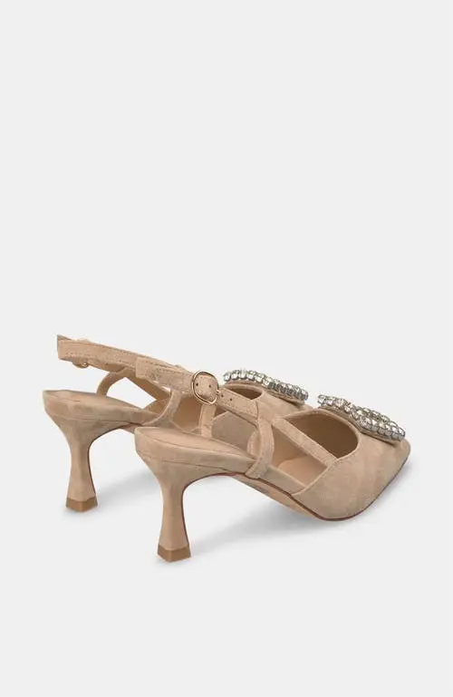 ALMA EN PENA Kitten Buckle Shoe - Beige