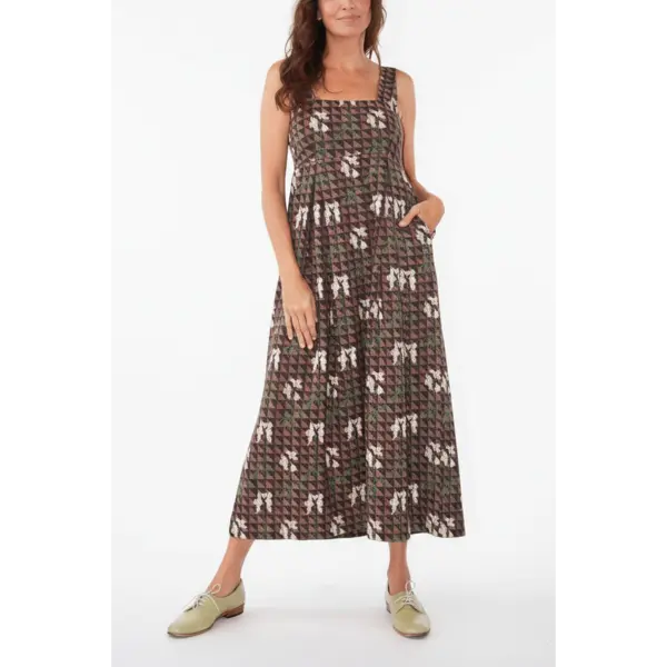 Ace & Jig Freya Square Neck Ankle Length Dress - Atrium