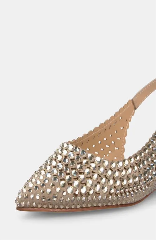 ALMA EN PENA Embellished Pointed Toe Flat Shoes With Buckle Fastening - Metallic Rust/copper