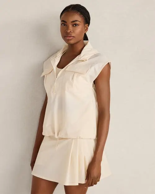 HAVEN WELL WITHIN Hooded Zip Up Vest - Sandstone