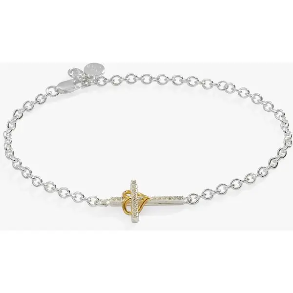 ALEX AND ANI Cross And Heart Bracelet