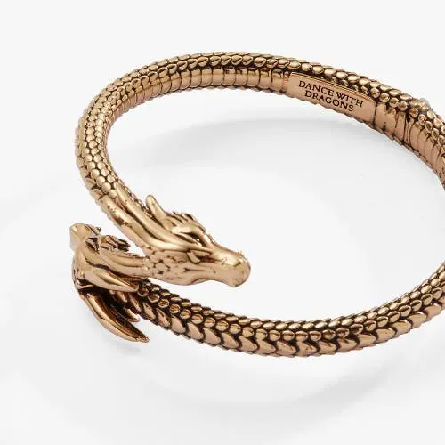 ALEX AND ANI House Of The Dragon "dance With Dragons" Cuff Bracelet - Gold