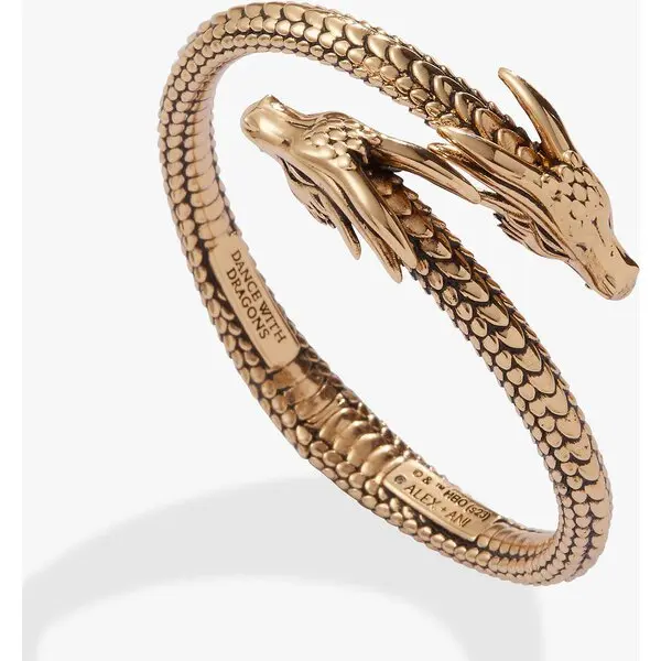 ALEX AND ANI House Of The Dragon "dance With Dragons" Cuff Bracelet - Gold