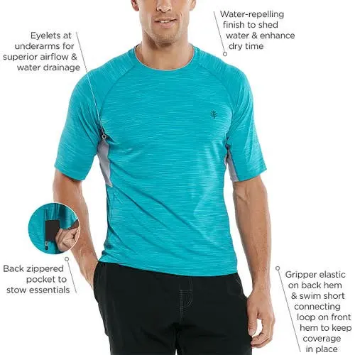 Coolibar Ultimate Short Sleeve Rash Guard - White