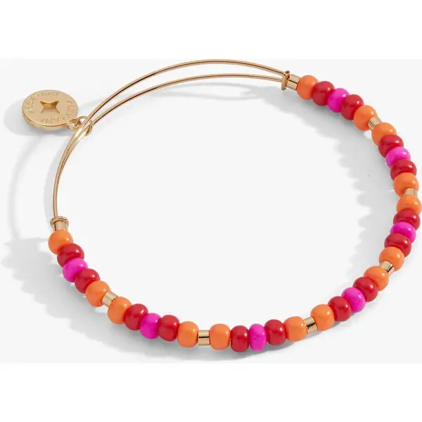 ALEX AND ANI Farmers' Market Beaded Charm Bangle - Gold